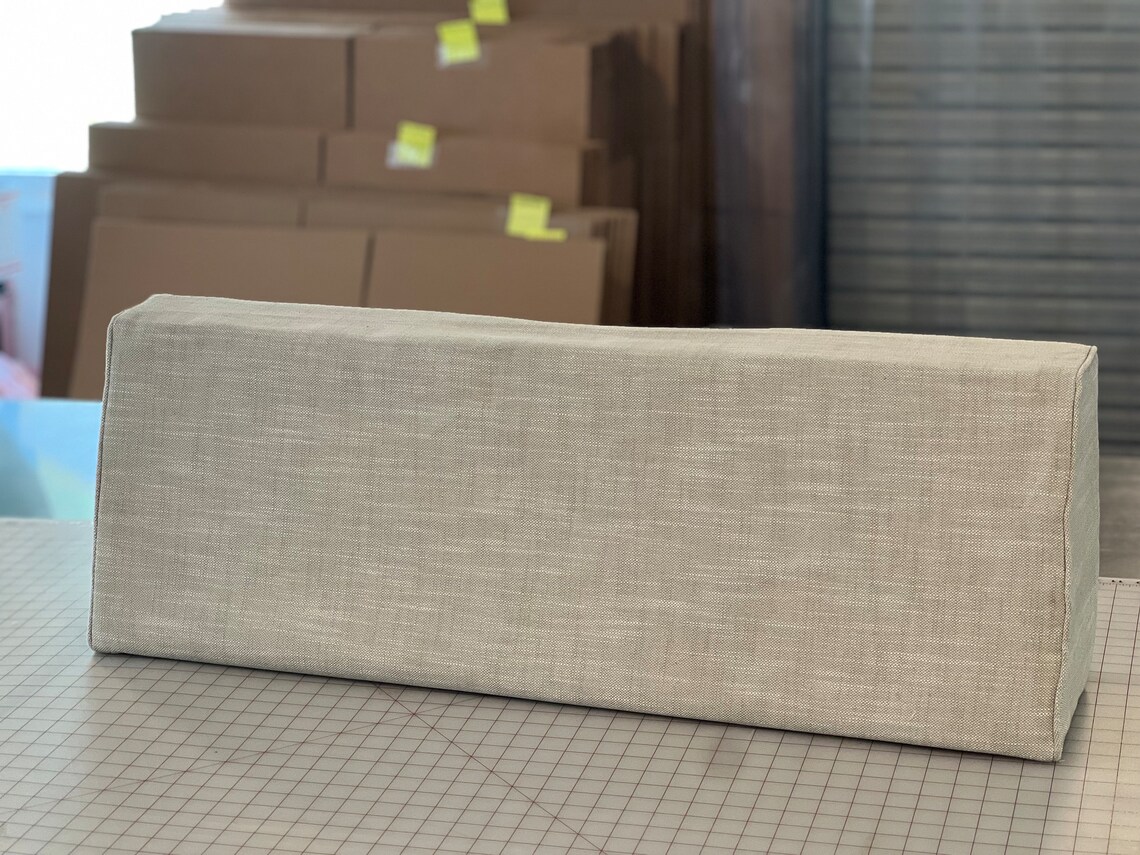 Wedge Bolster Covers, 2 Custom 4"d X 8"d X 12"h X 36"w in Ryder Tonic ...