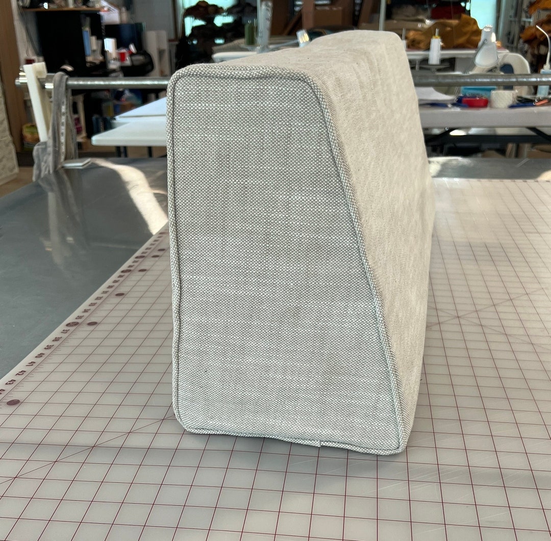 Wedge Bolster Covers, 2 Custom 4"d X 8"d X 12"h X 36"w in Ryder Tonic ...