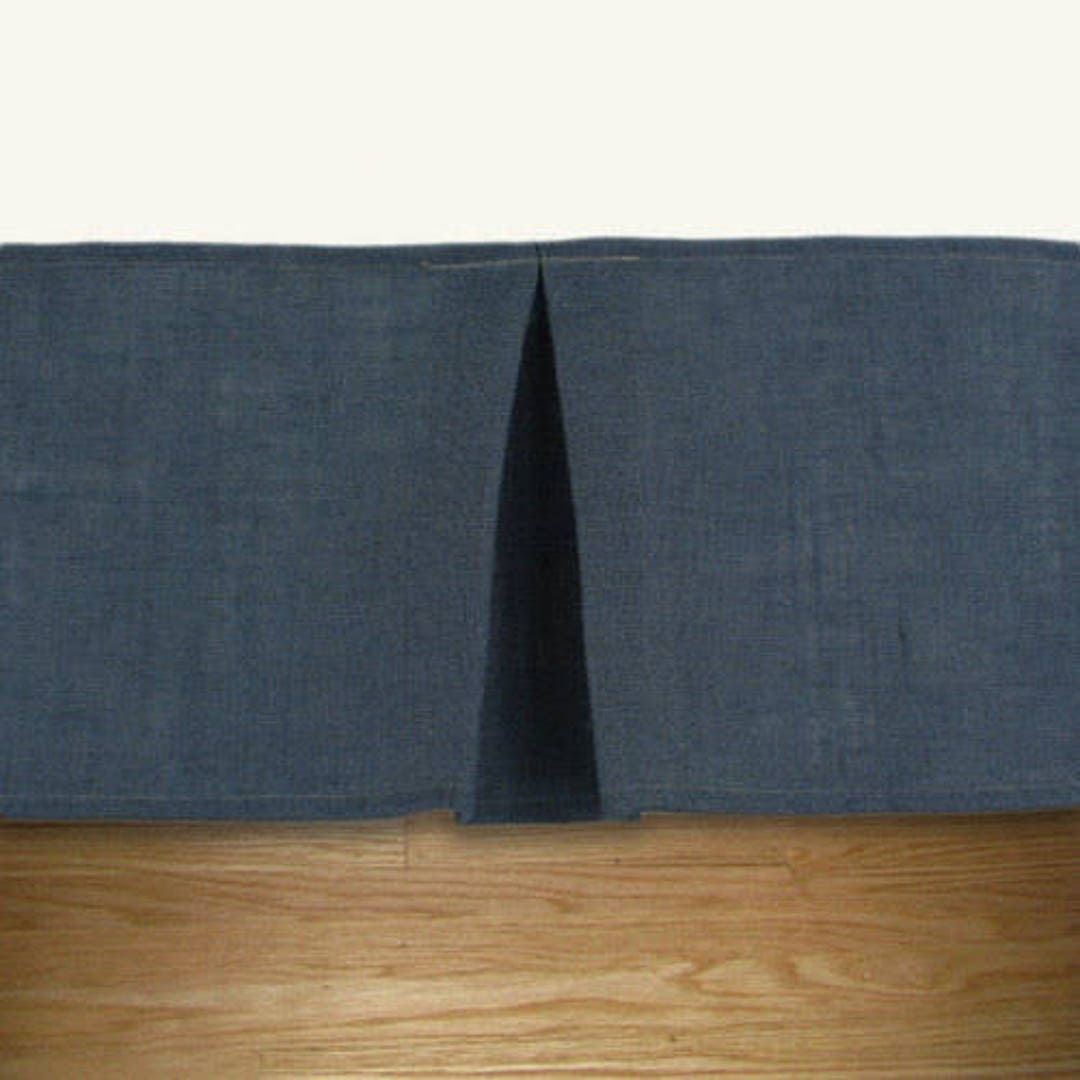 Inverted Pleat Bed Skirt: Premier Prints Fabric, Canvas Duck Cotton - Etsy