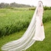 Soft Full Ballet Length Veil. Simple Smooth Cut Edge Veil. Bridal Veil ...