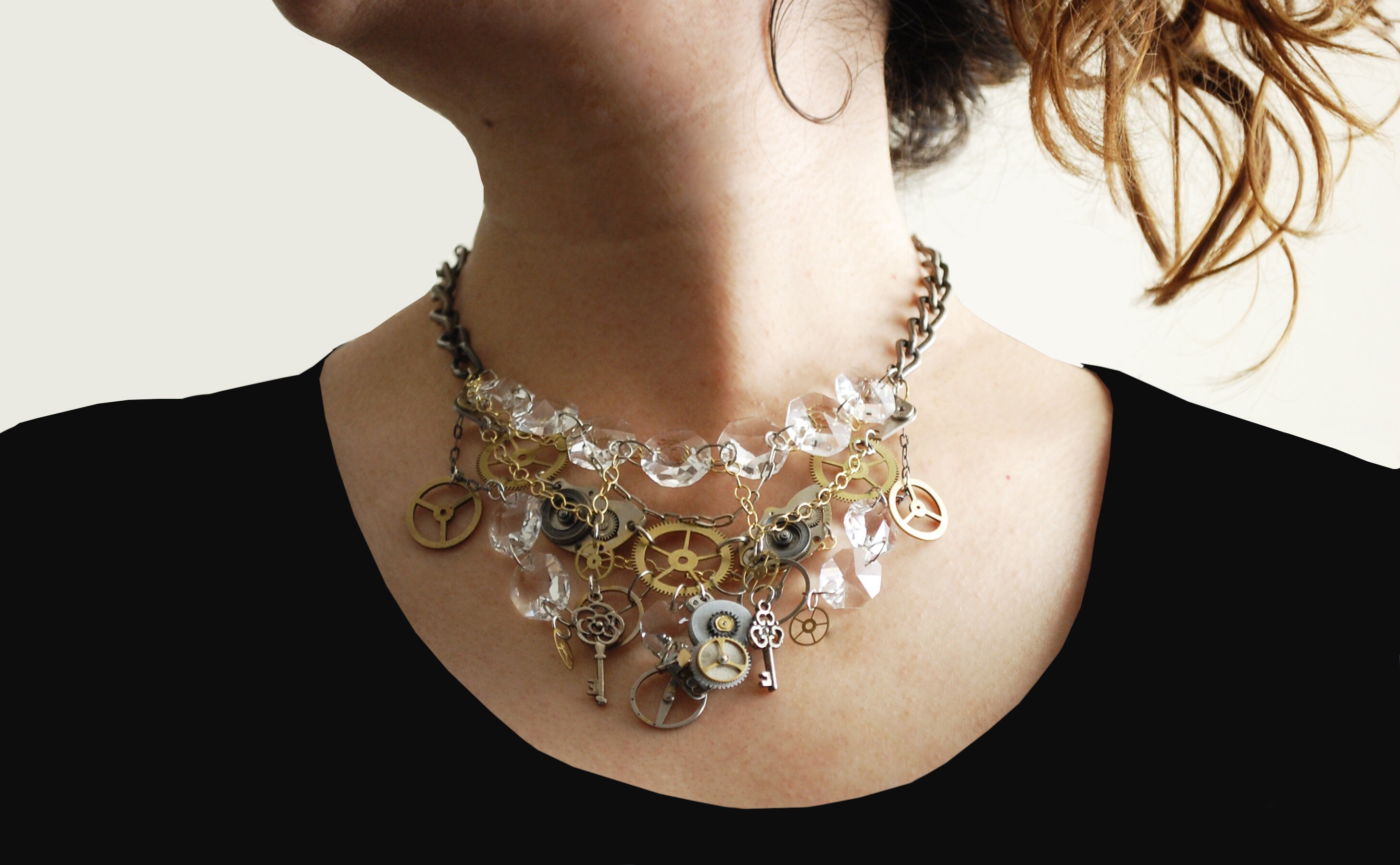 Clockwork Necklace - Etsy