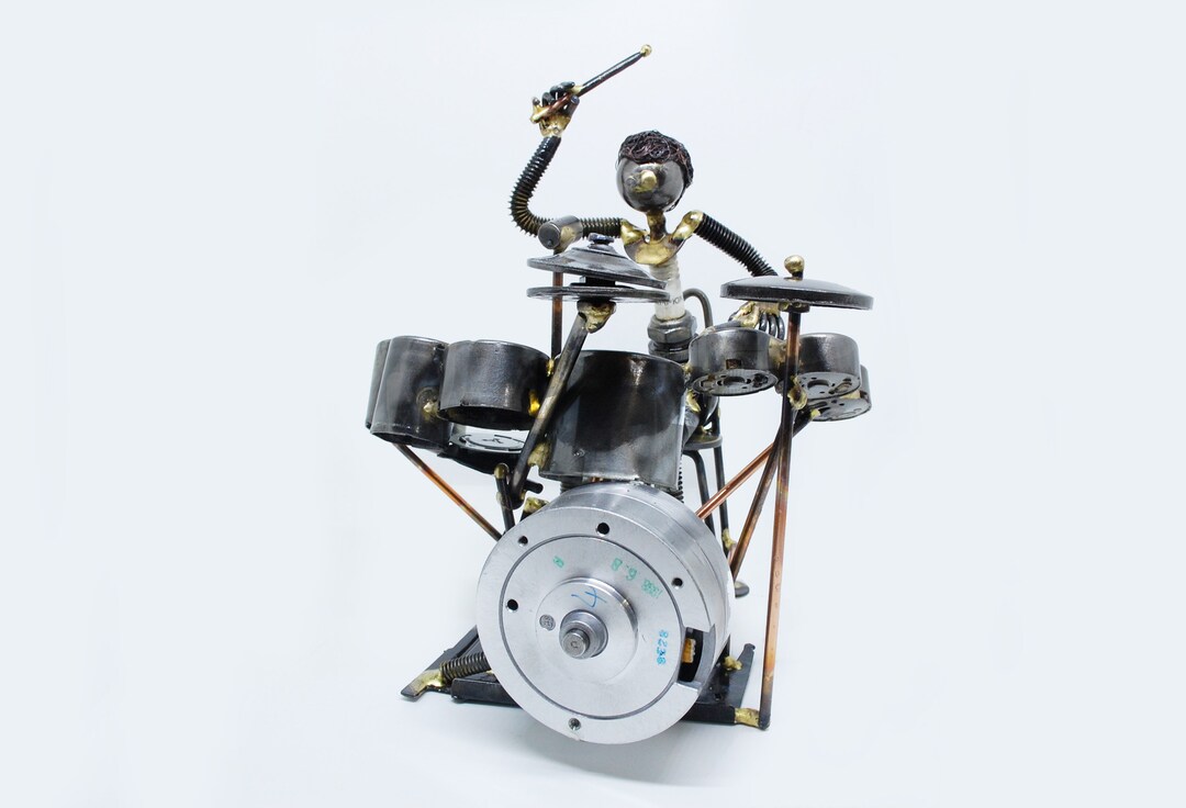 Drummer Sculpture - Etsy