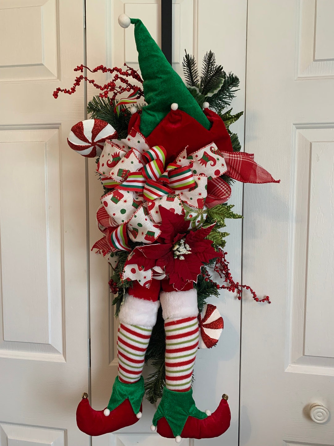 Whimsical Elf Swag for a Door, Vacant Wall, Perhaps a Tree Topper ...