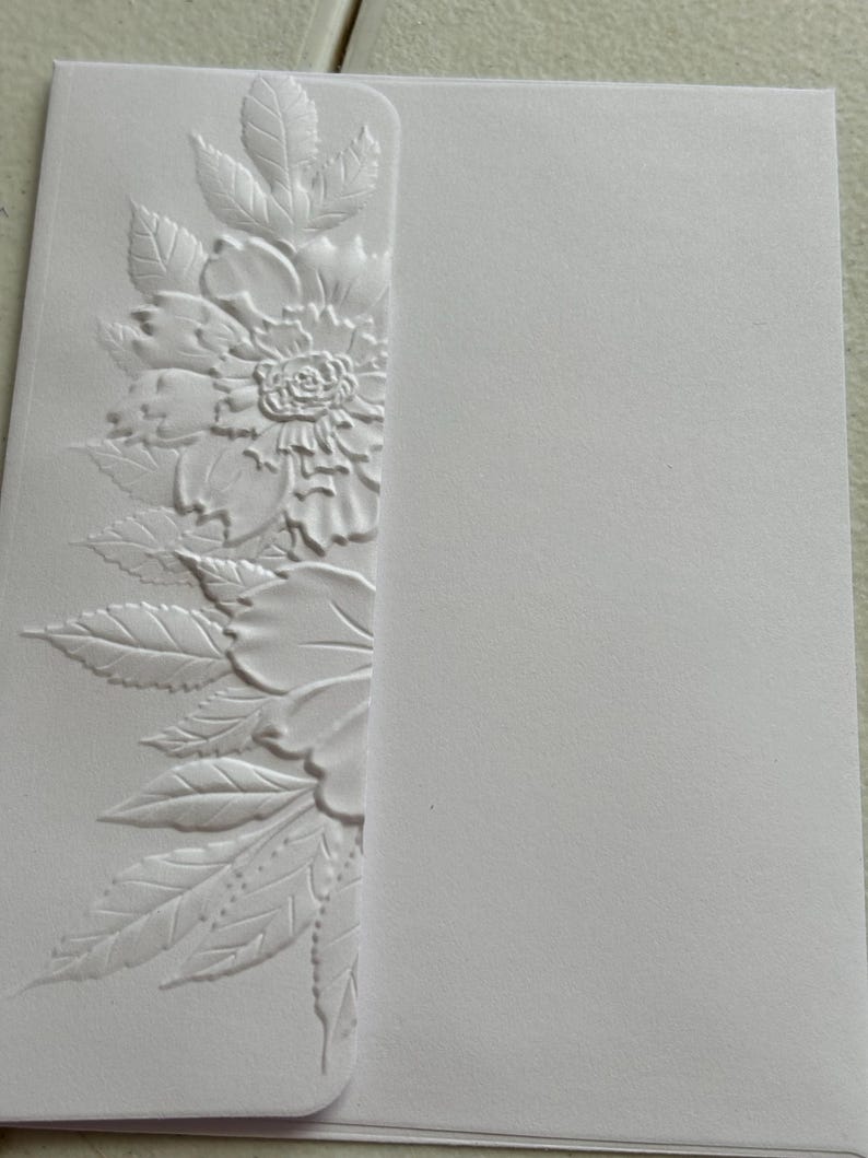 3D Embossed Flower Cards With Handmade Box (set of 6) - Etsy