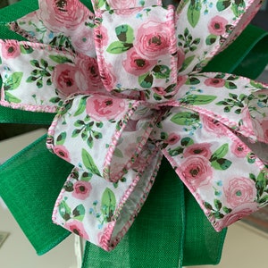 Colorful Pink Bow, Fun Bow, for a Child's Room, Party Decor, Wreath Bow ...