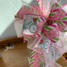 Colorful Pink Bow, Fun Bow, for a Child's Room, Party Decor, Wreath Bow ...