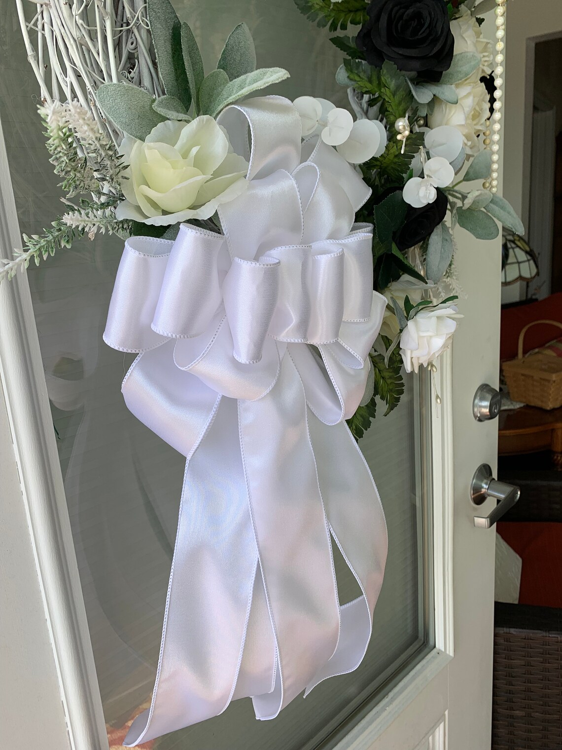 Wedding Bows With Elegance Pew Bows Basket Bows - Etsy