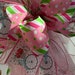 Colorful Pink Bow, Fun Bow, for a Child's Room, Party Decor, Wreath Bow ...