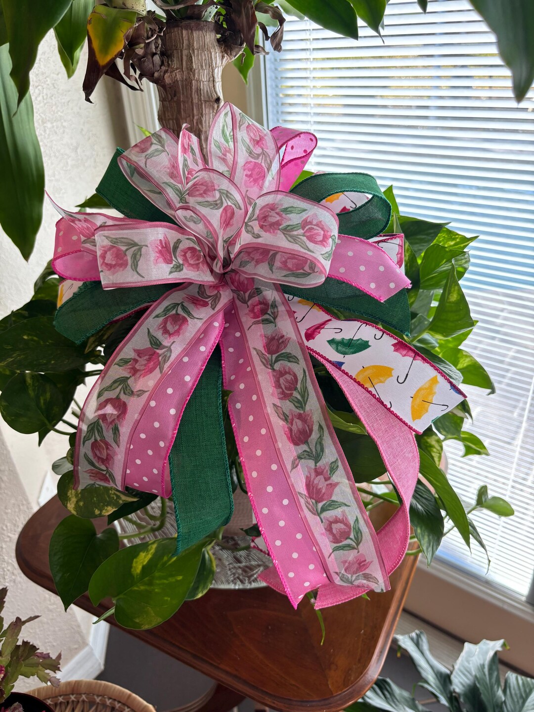 PINK Bows, Go BIG Go Colorful!! Add to a Wreath or Swag, Lantern ...