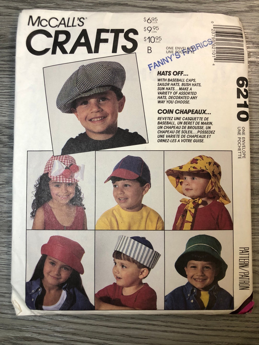 Mccalls 2133 Sewing Pattern Halloween Masks ~ Parrot, Fox, Bat ...