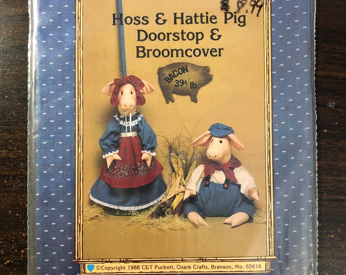 Country Patterns Hoss Hattie Pig Vintage Uncut Sewing Craft Pattern ...