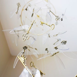 Dream Mobile , Flying Keys, Decor Mobile,hanging Baby Mobile, Nursery ...