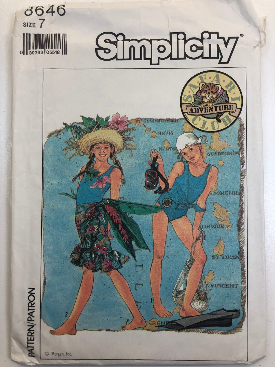 Simplicity 8646 Sewing Pattern Uncut 1980s Safari Adventure Club Girls ...