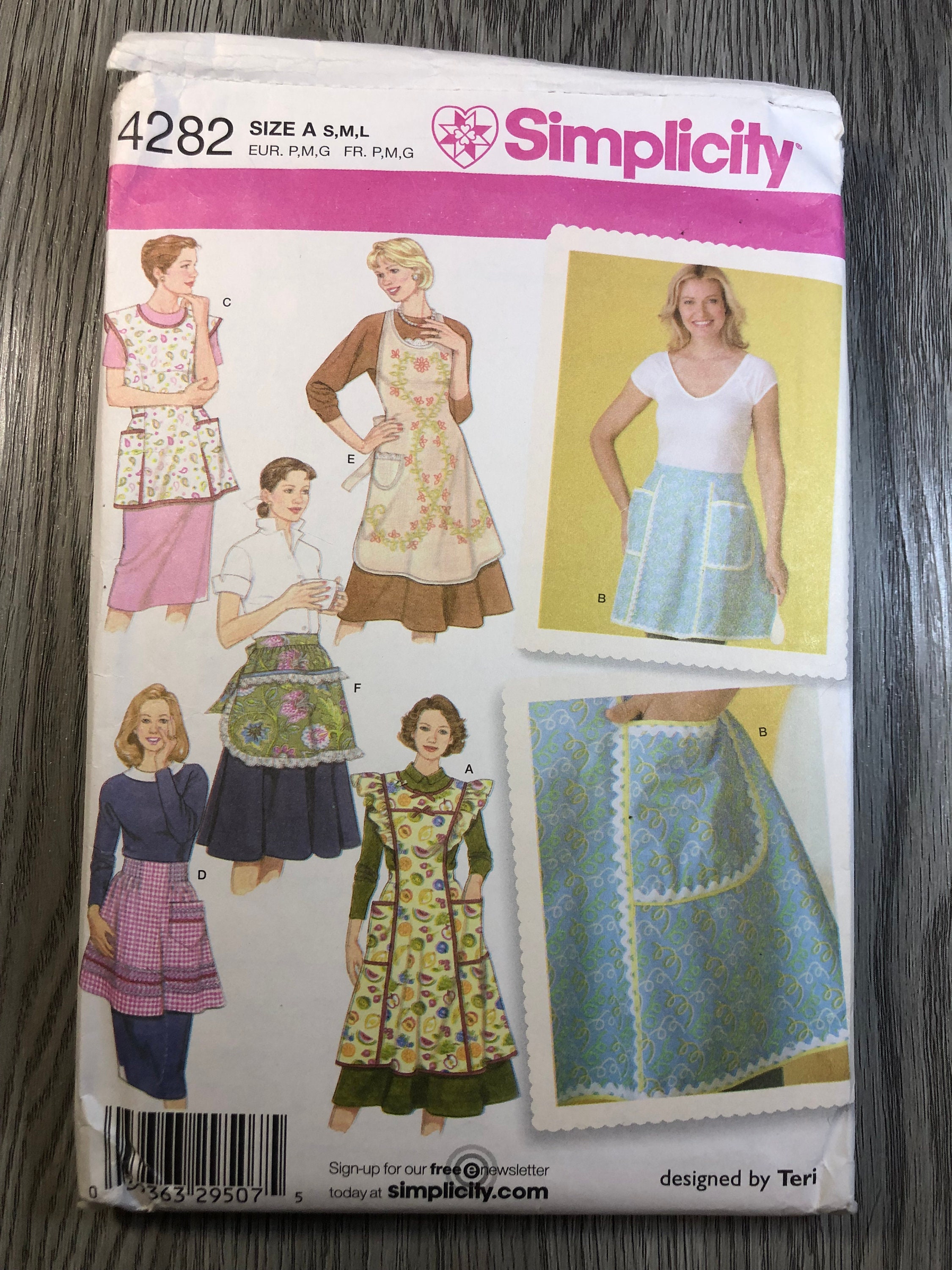 Simplicity 5961 / Simplicity 4282 Sewing Pattern Apron to Sew - Etsy ...