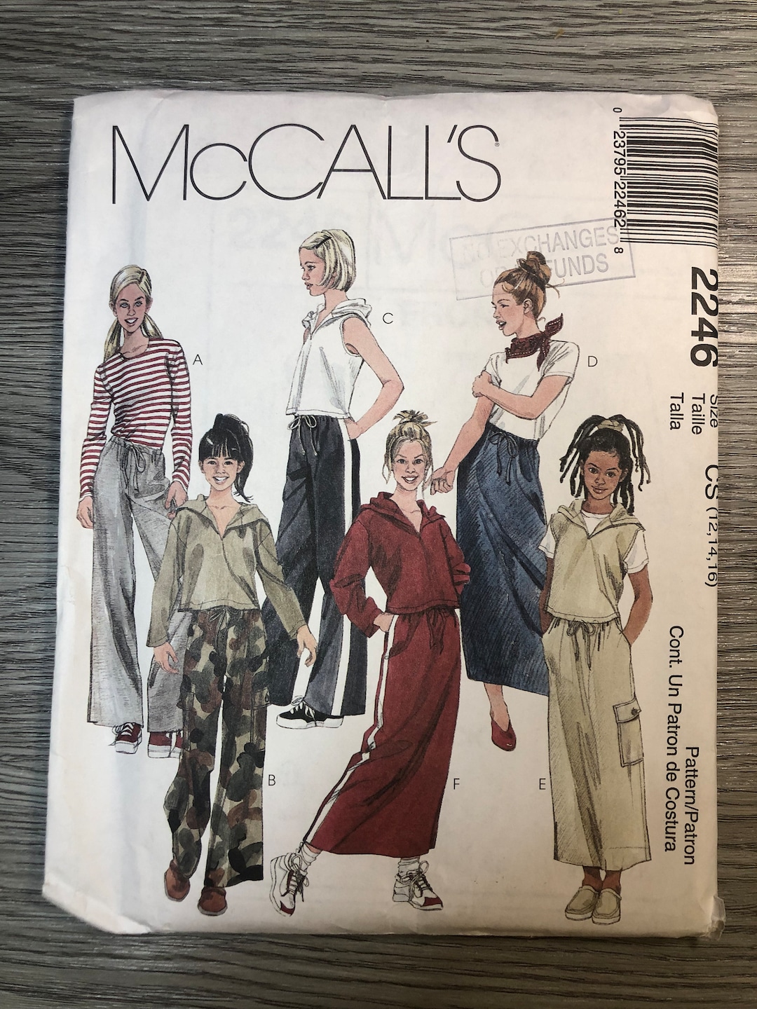 Mccall's 2246 Sewing Pattern/ Mccall's 6739 Children's Jacket T-shirt ...