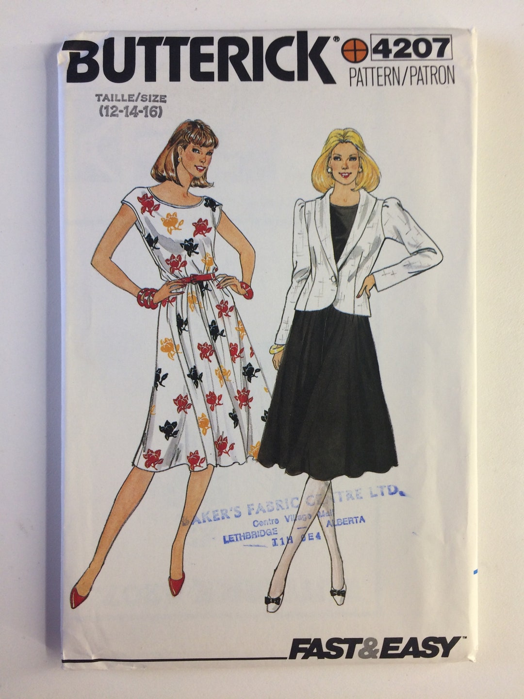 Butterick 4207 Sewing Pattern Uncut Size 12-16 Misses' Easy Cap Sleeve ...