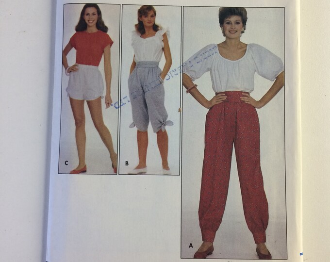 Butterick 4284 Sewing Pattern Uncut Misses' Pants, Knickers, Shorts ...