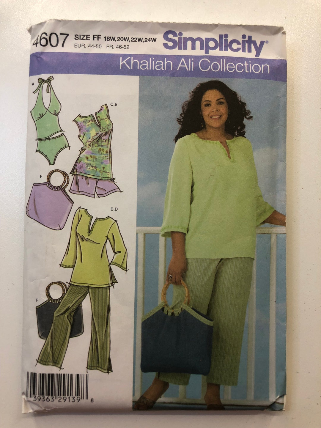 Simplicity Pattern 4607 Sewing Pattern Uncut Women's Tunic, Cropped ...