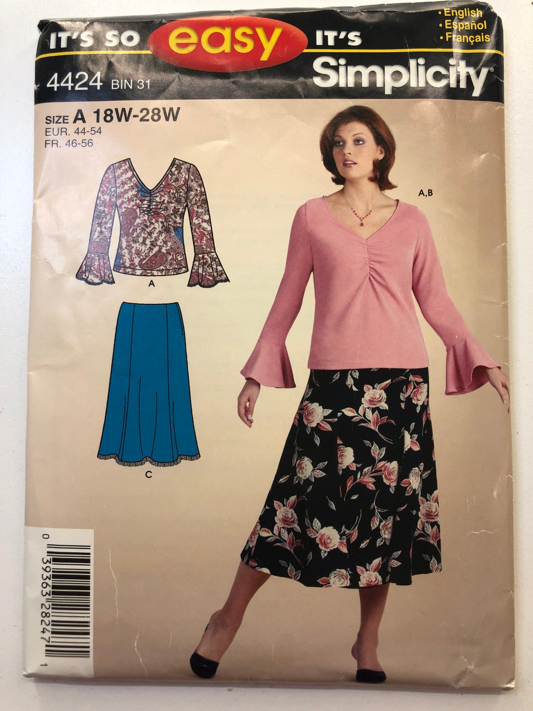 Simplicity Pattern 4424 Sewing Pattern Simplicity 4424 Womens' Skirt in ...