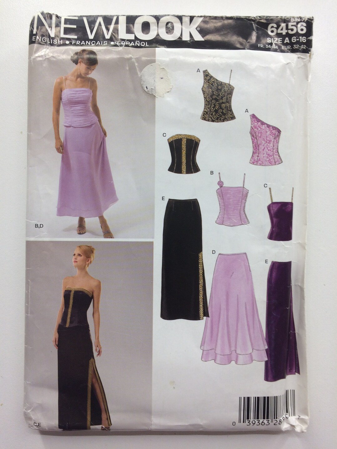 New Look 6456 Misses' Evening Tops and Skirts Sewing Patterns - Etsy UK