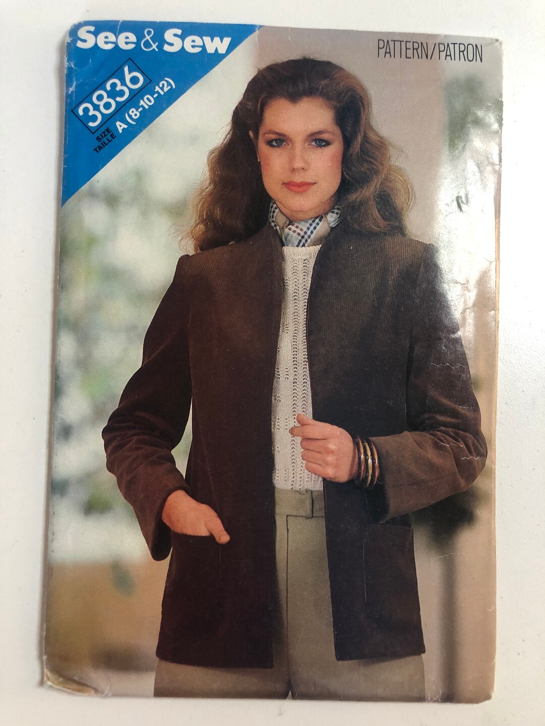 See and Sew 3836 Misses Jacket Sewing Pattern Butterick Pattern #3836 ...