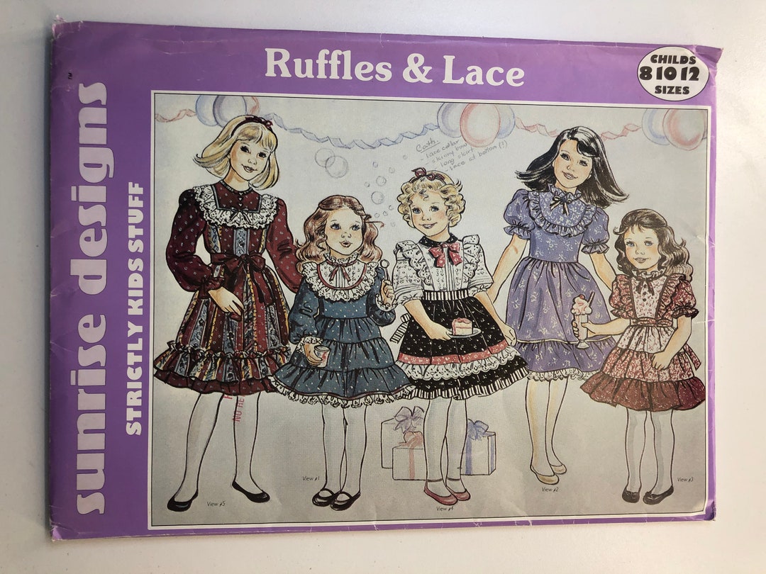 Sunrise Designs C152 Sewing Pattern Sunrise Designs Ruffles & Lace ...