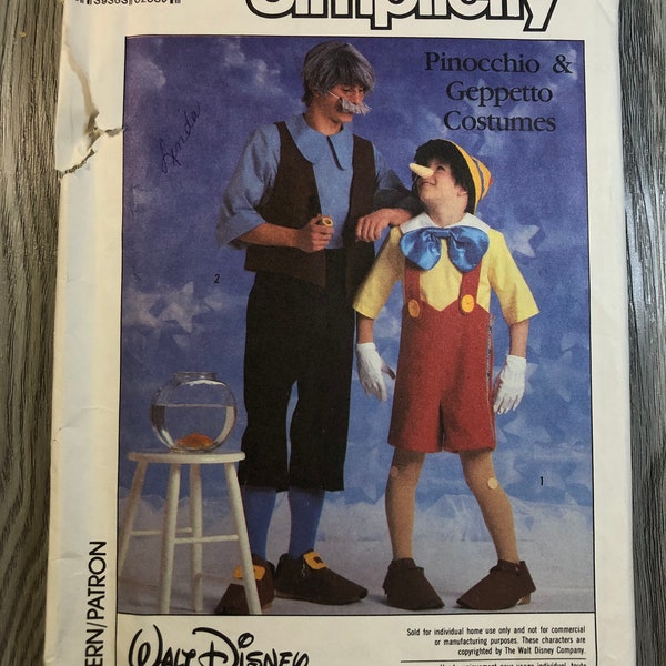 Pinocchio Costume Pattern - Etsy