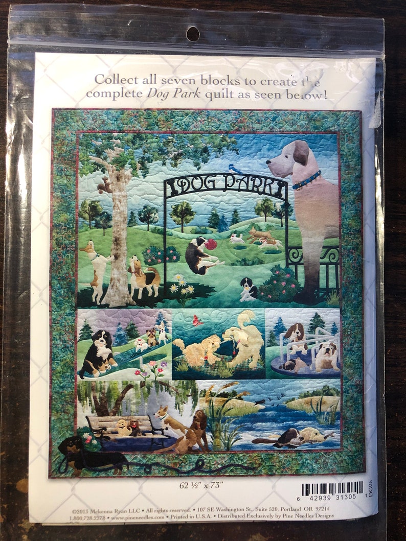 Mckenna Ryan Quilt Block Pattern Dog Park Doggone Dizzy - Etsy