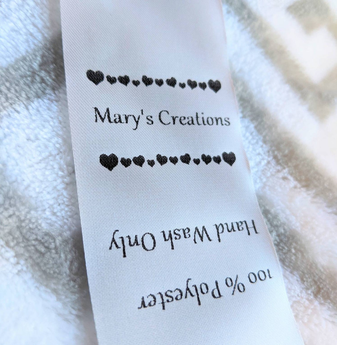 10-100 Personalized Clothing Tags/Labels 1.75 inches wide | Etsy