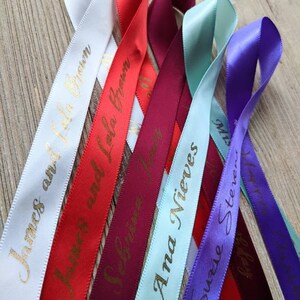 5/8" Printed Personalized Ribbons All Colors Custom Print Ribbons for ...