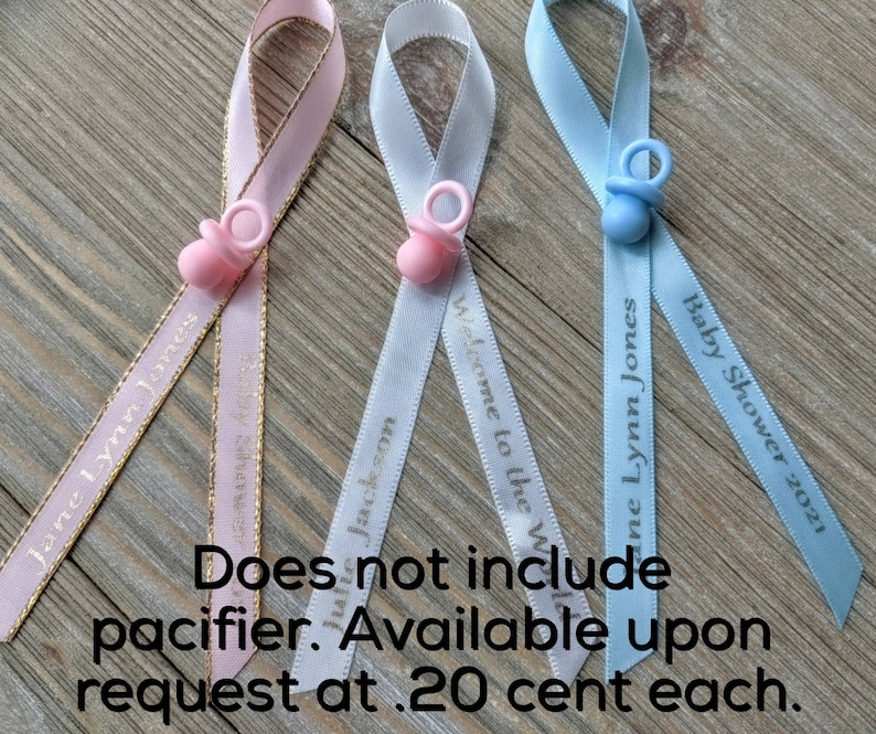Baby Shower Personalized Printed Ribbons 3/8 Inches Wide - Etsy