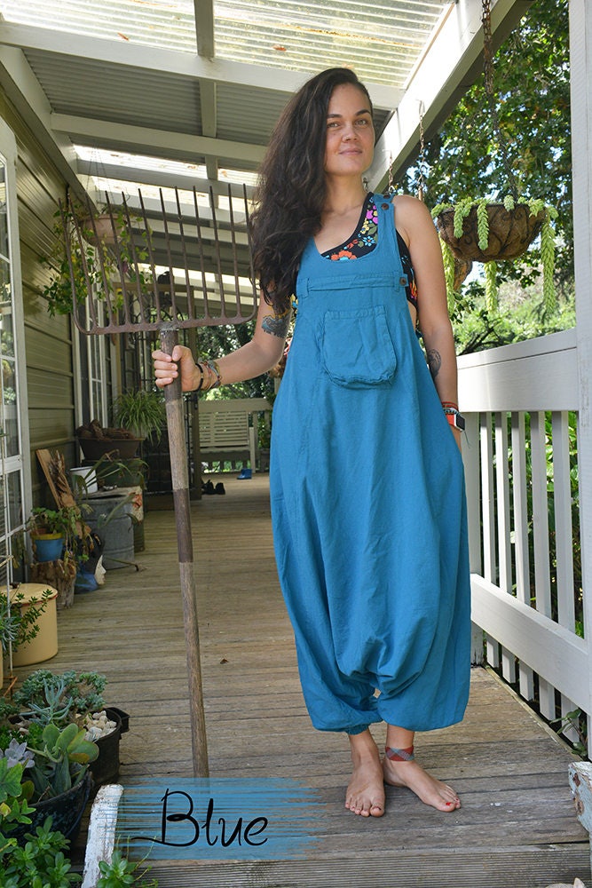 Funky Unisex Overalls Pure Cotton Overalls Loose Fitting | Etsy