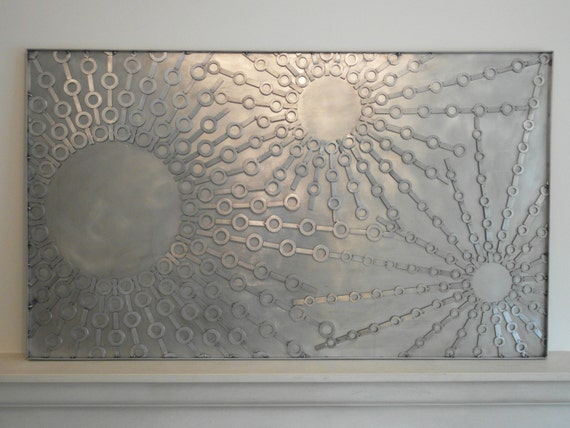 Stainless steel metal wall art sculpture | Etsy