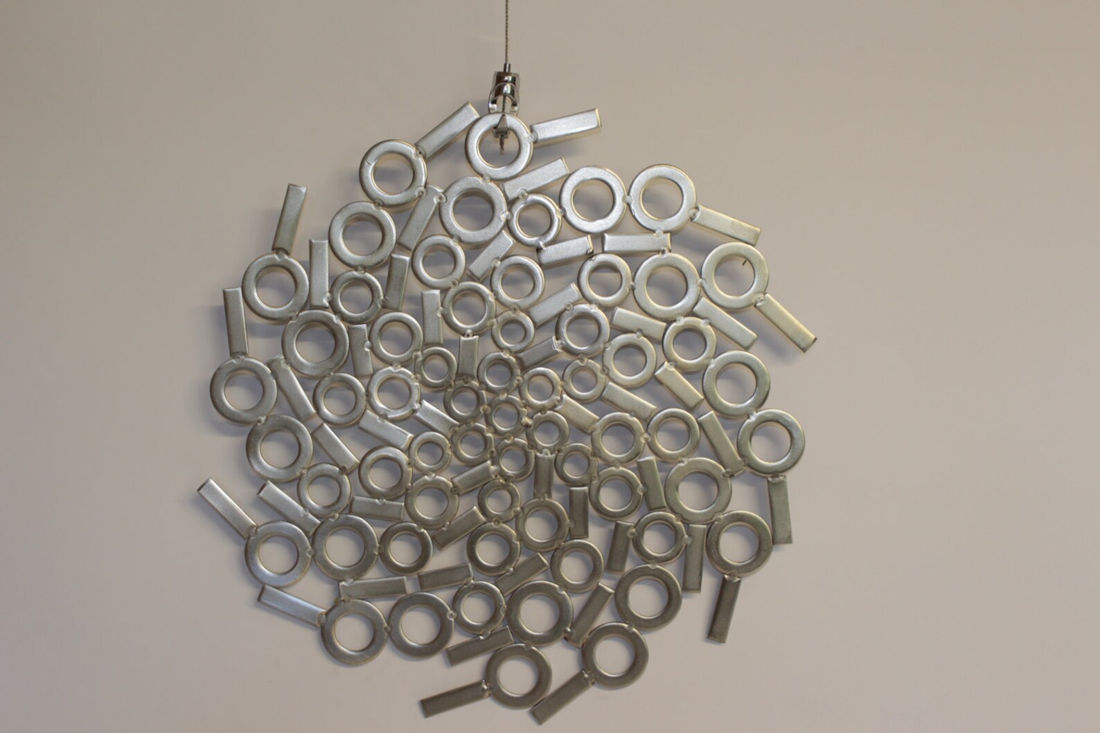 Stainless Steel Metal Wall Art "spin In" - Etsy