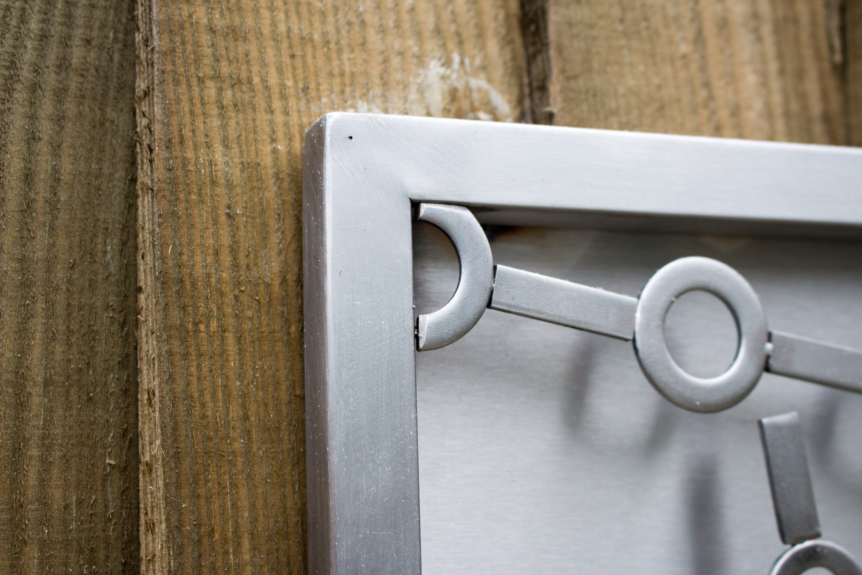 Binary Stainless Steel Metal Wall Art Sculpture Rectangle many Moons ...