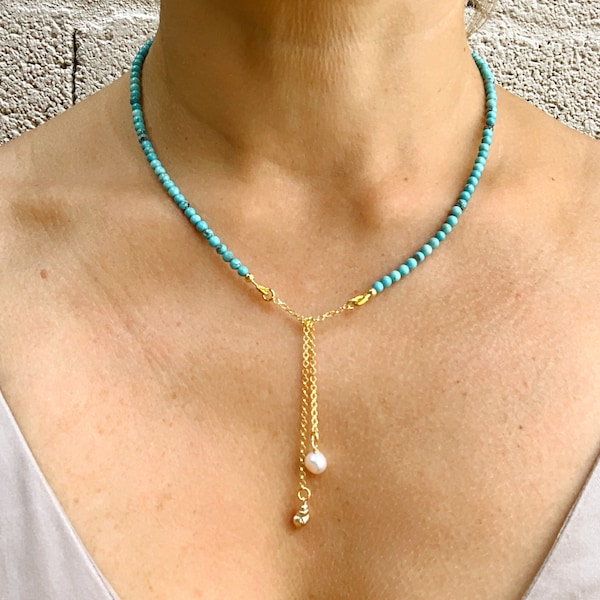 Turquoise Pearls - Etsy