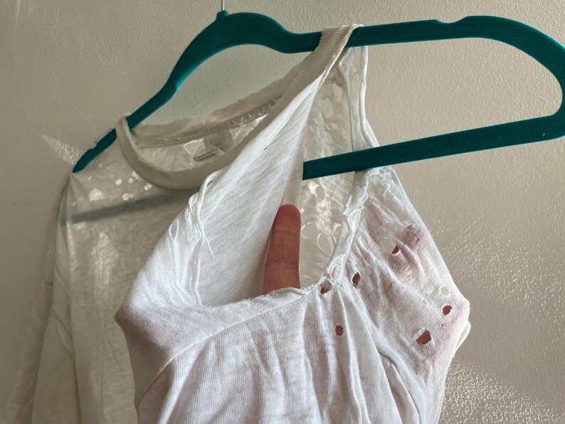 Vintage Plain White Threadbare Thrashed T-shirt - Etsy