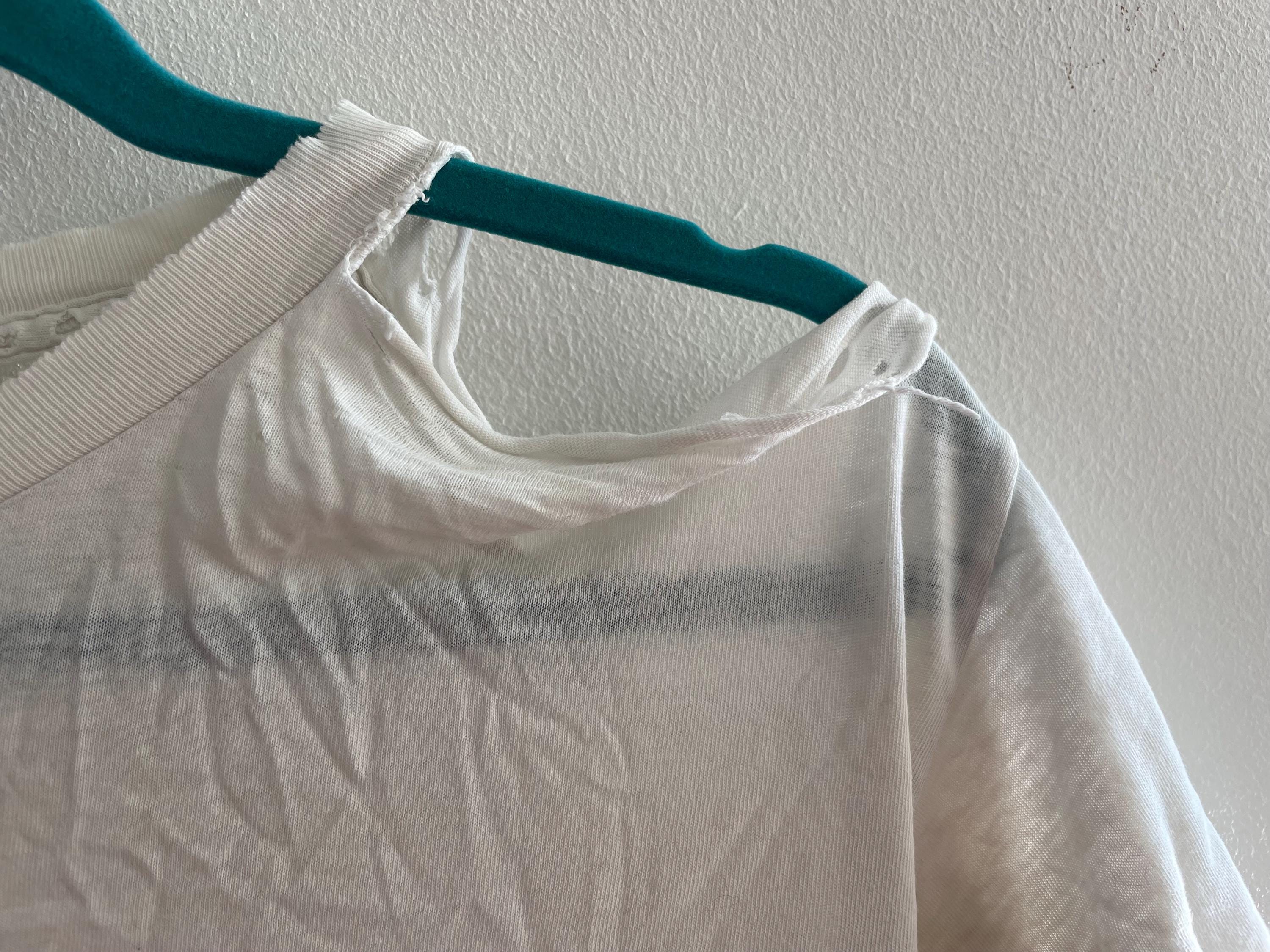 Vintage Plain White Threadbare Thrashed T-shirt - Etsy