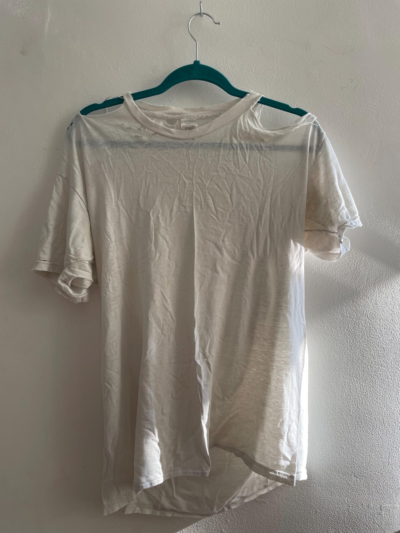 Vintage Plain White Threadbare Thrashed T-shirt - Etsy