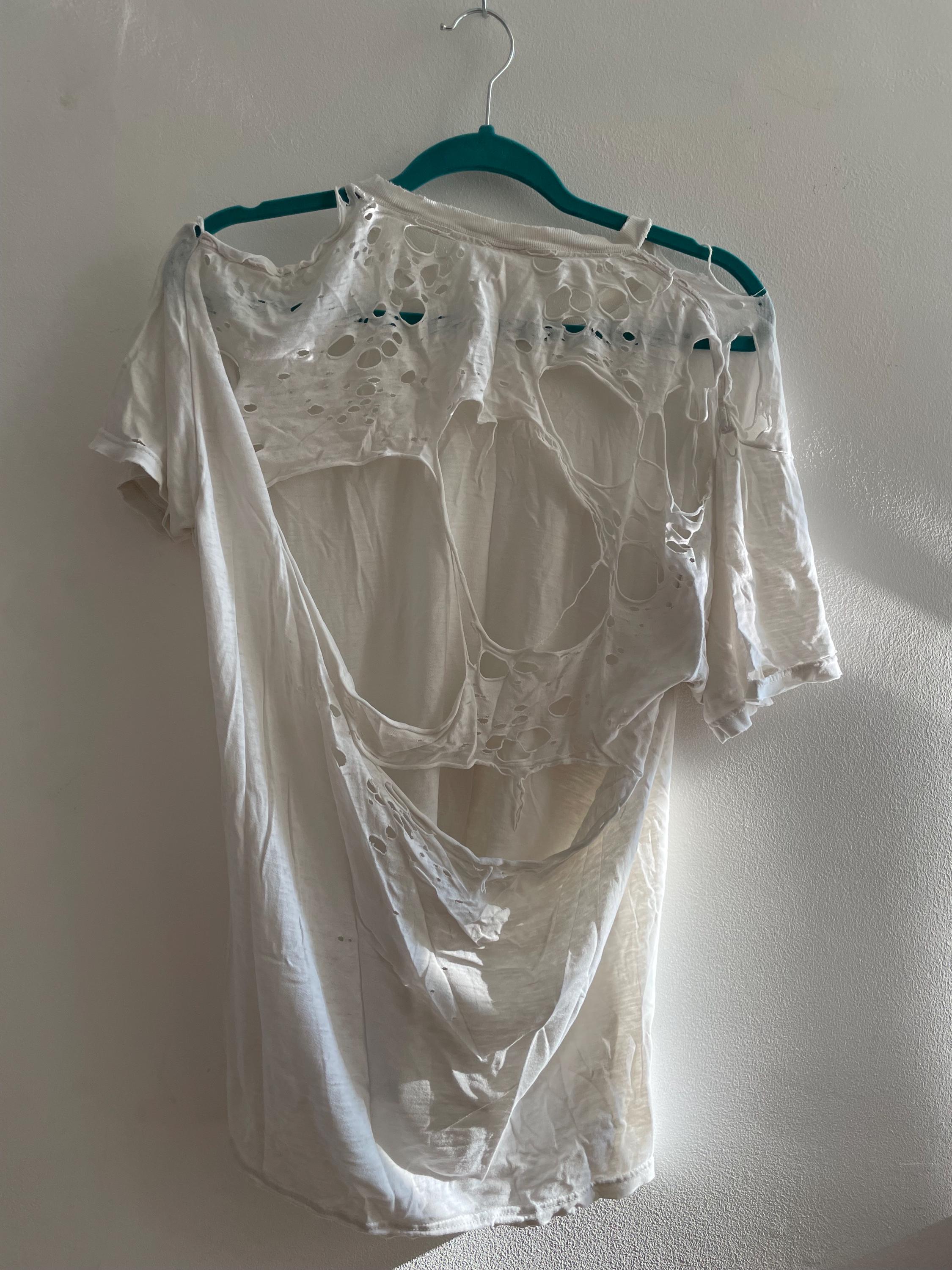 Vintage Plain White Threadbare Thrashed T-shirt - Etsy