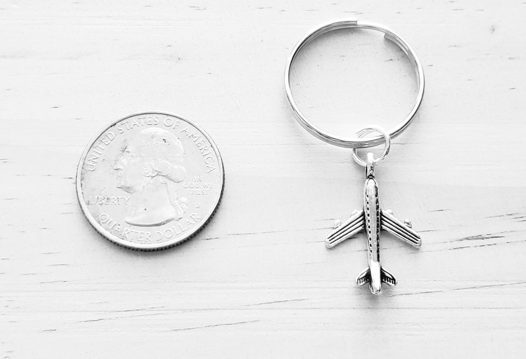 Airplane Keychain - Airplane Gift Idea - Airplane Gift - Airplane Key ...