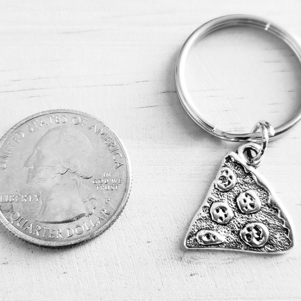 Pizza Keychain - Etsy