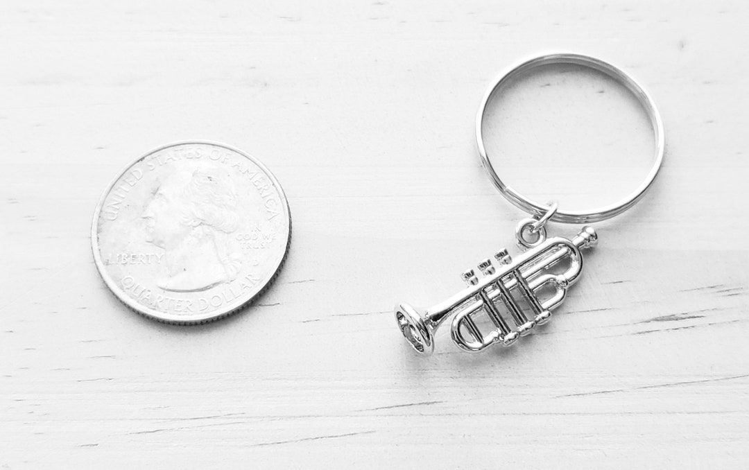 Trumpet Keychain - Trumpet Gift Idea - Trumpet Gift - Trumpet Key Chain ...