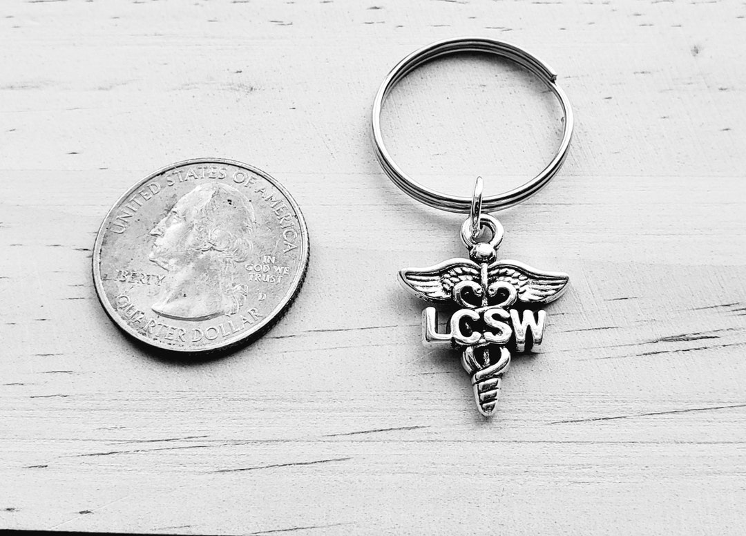 LCSW Keychain - LCSW Key Chain - LCSW Gift - Licensed Clinical Social ...