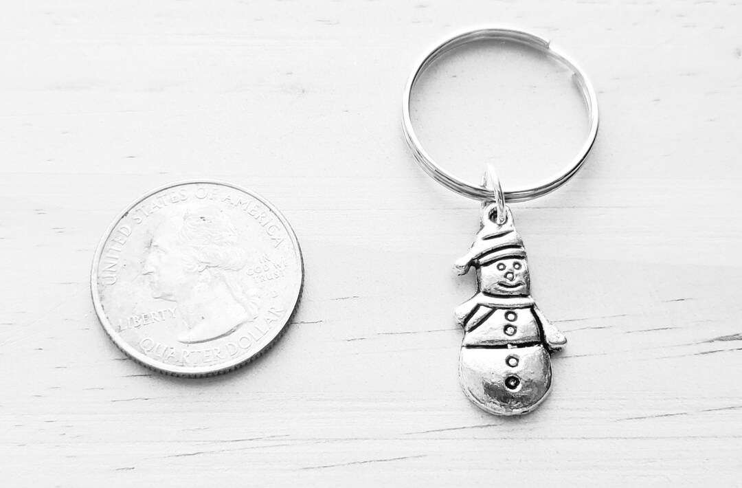 Snowman Keychain - Snowman Gift Idea - Snowman Gift - Snowman Key Chain ...