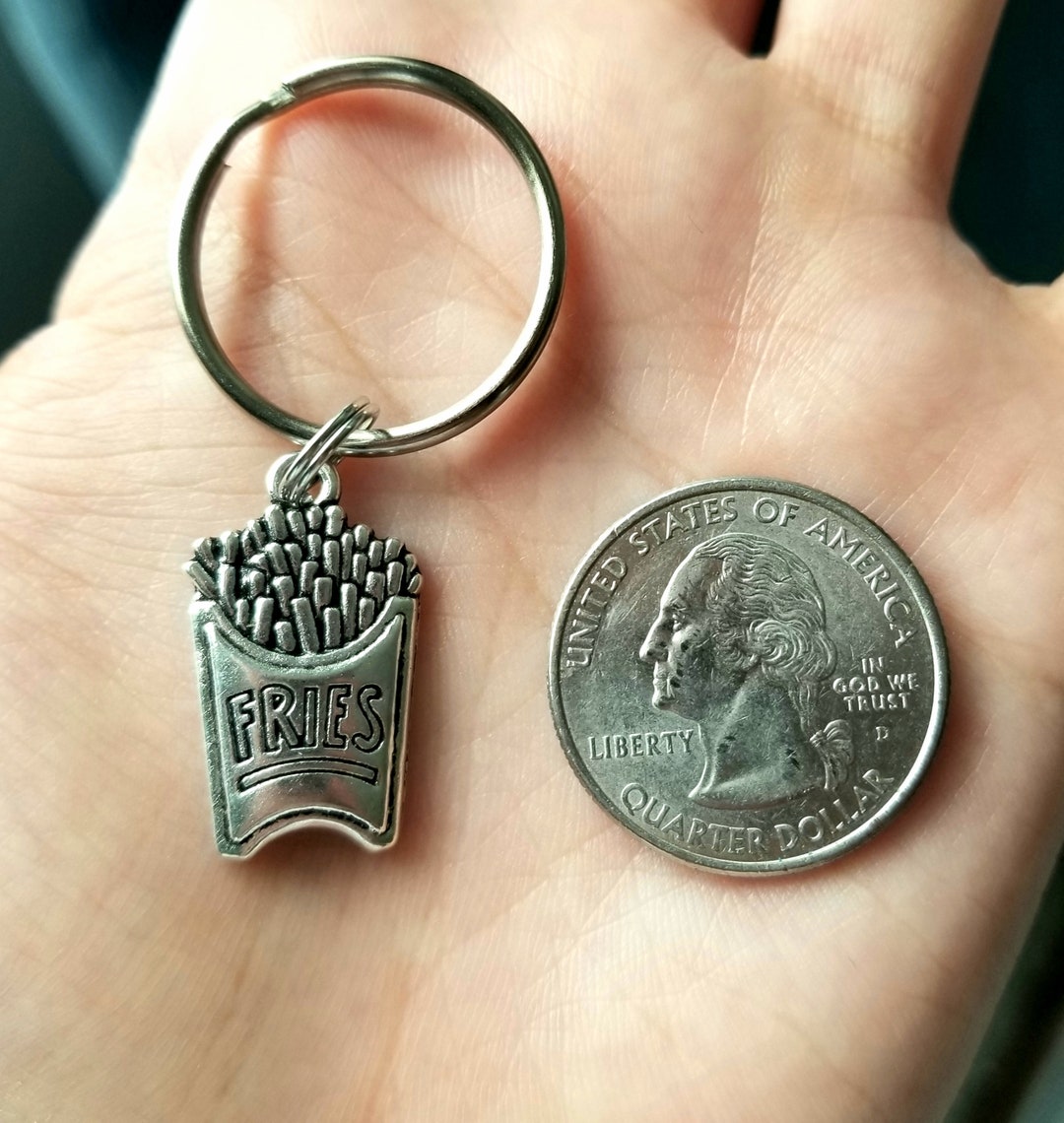 French Fries Keychain - Etsy