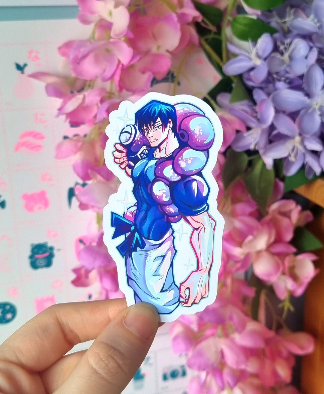 Toji + His Worm JJK Sticker (OC) - Etsy