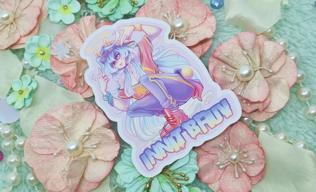 Vtuber Honeko 'innit Bruv' Br'i'sh Slang Sticker - Etsy