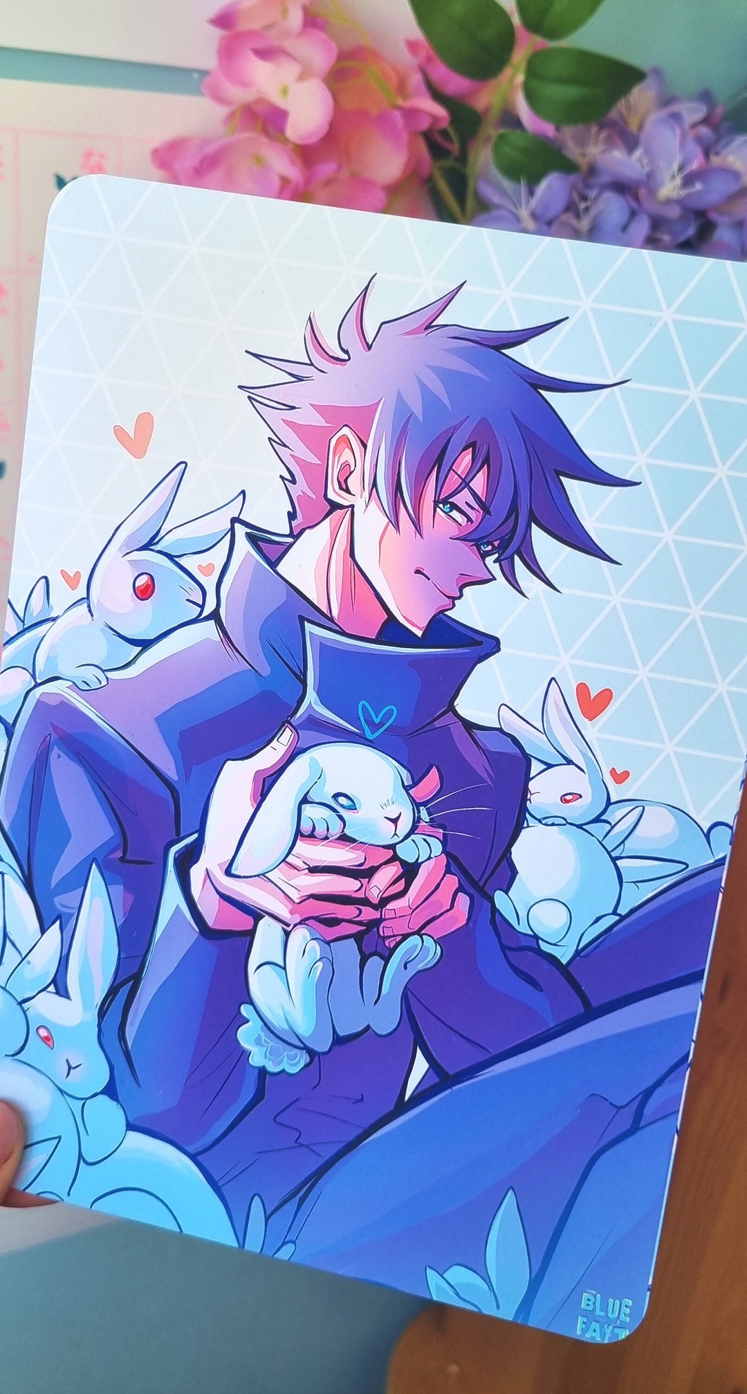 Megumi Bunny JJK Print A5/A4/A3 - Etsy