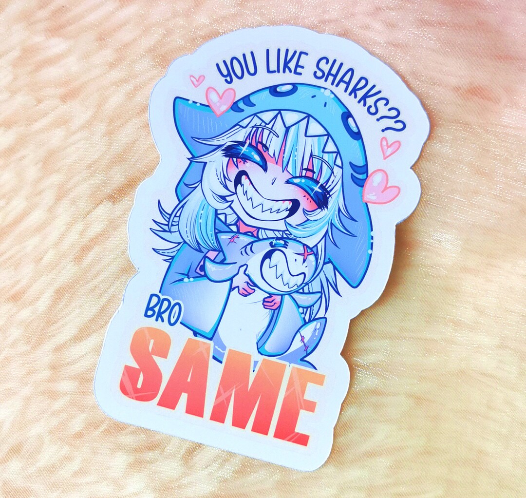 Shark Vtuber Sticker - Etsy